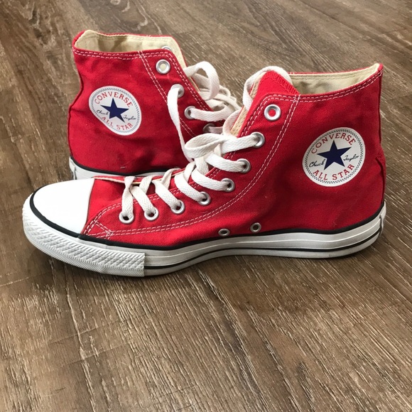 Converse | Shoes | Mens Red High Top Converse All Stars | Poshmark